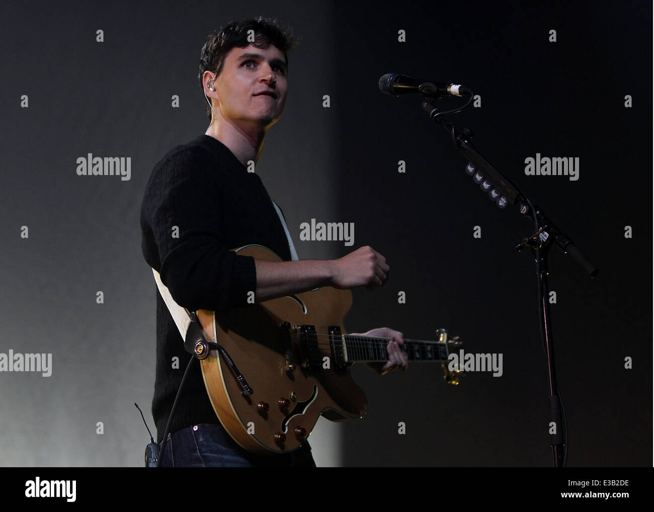 Vampire Weekend performing live on stage at the iTunes Festival at the ...