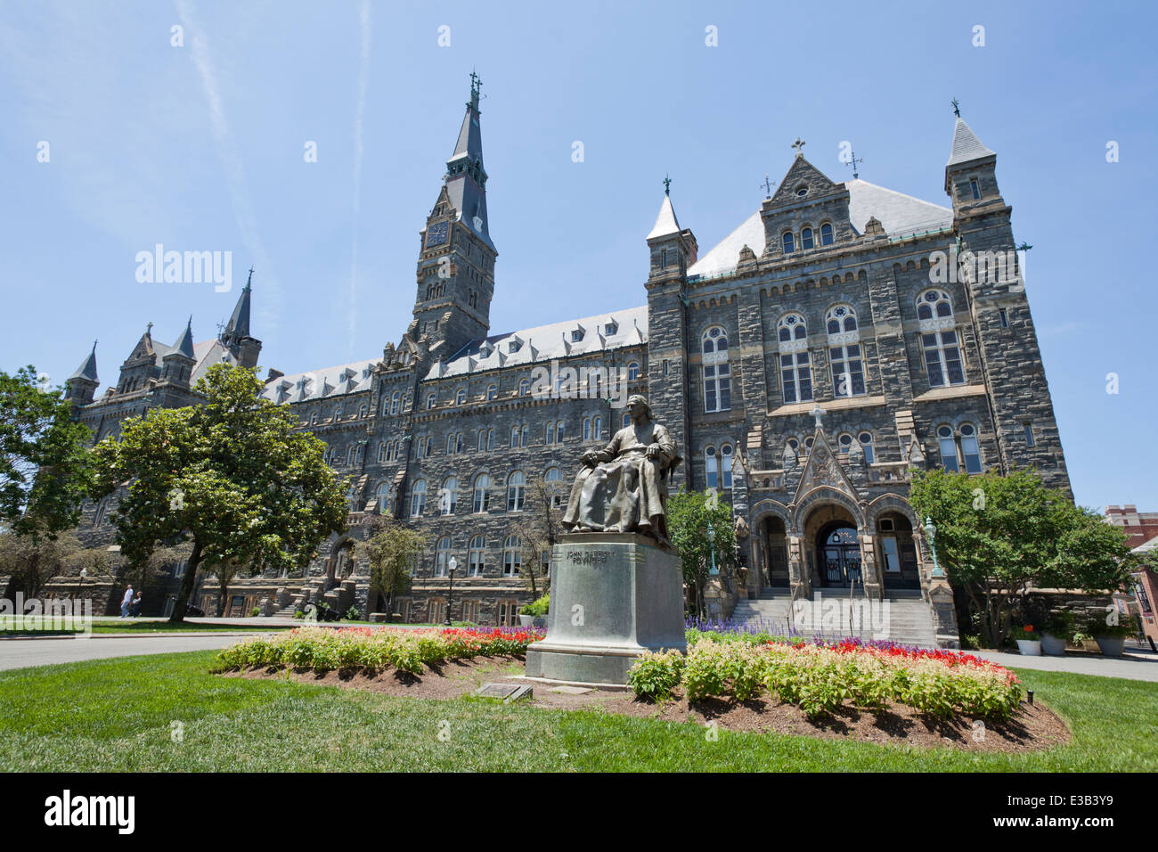 Georgetown University Healy Hall building - Washington, DC USA Stock ...
