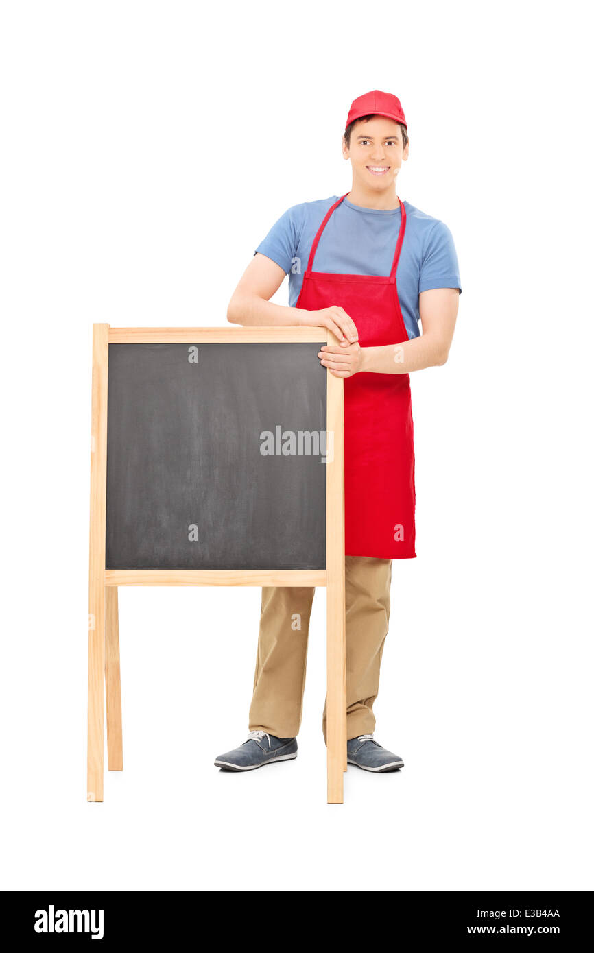 Man in apron smiling Cut Out Stock Images & Pictures - Alamy