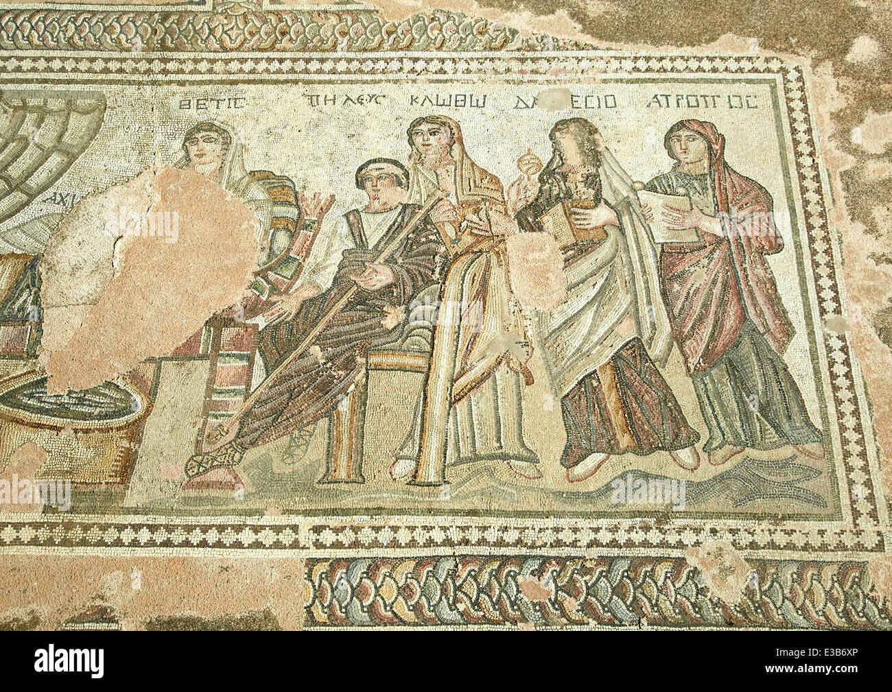 Mosaic - House of Aion Paphos, Cyprus Stock Photo - Alamy