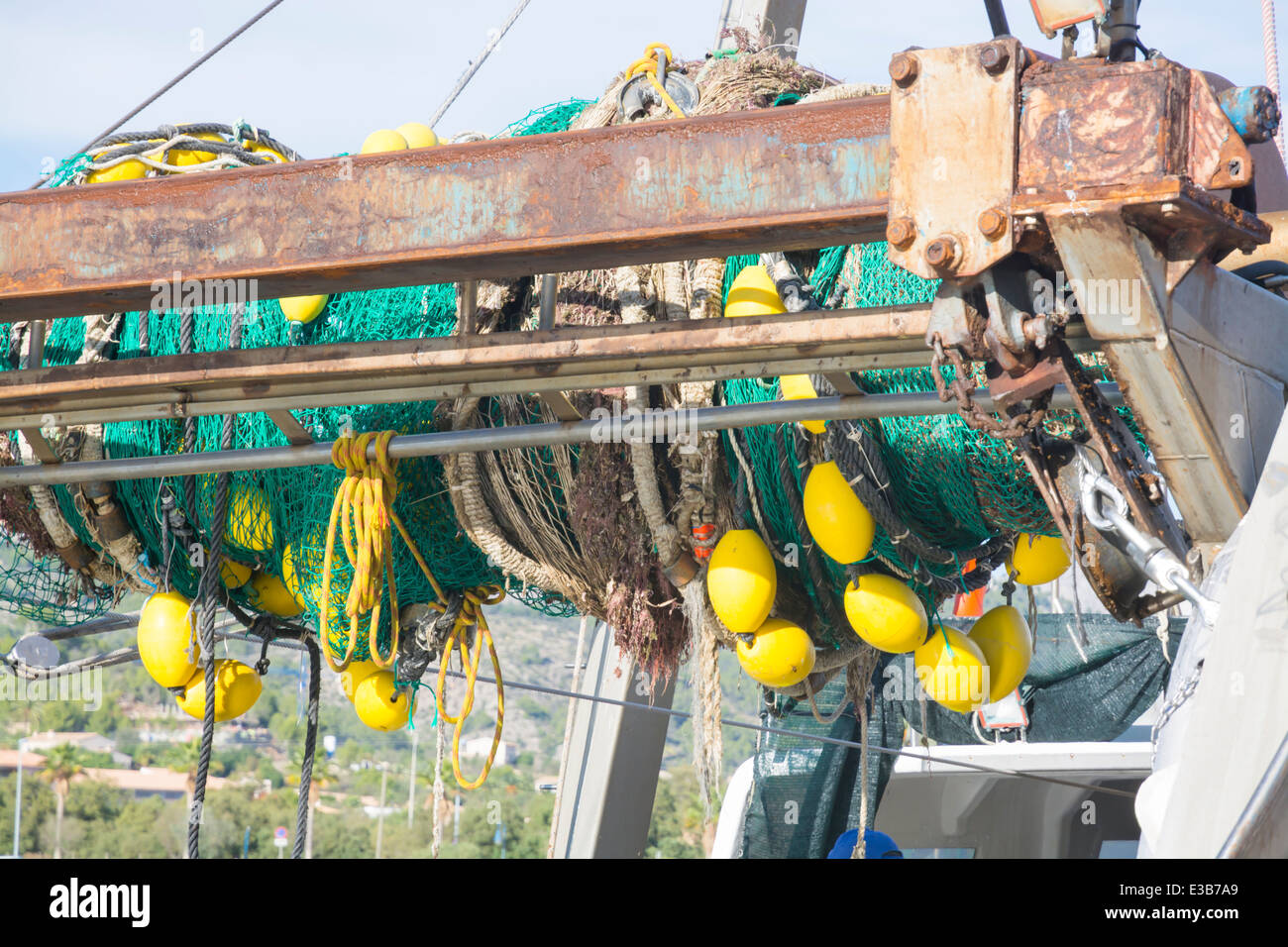 Fishing boat net hi-res stock photography and images - Alamy