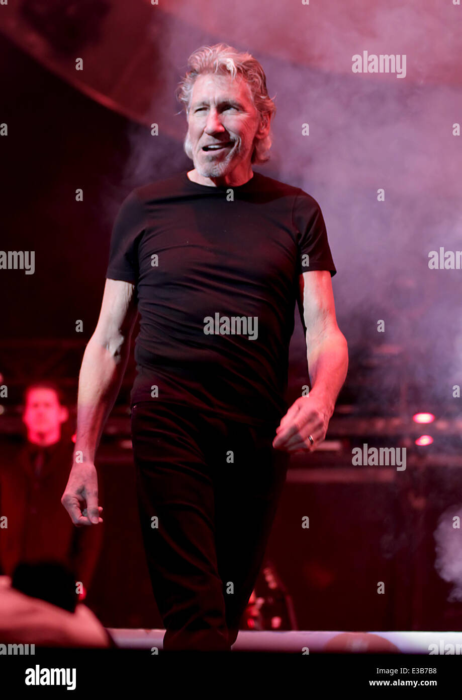 Roger Waters performing live in concert 'The Wall' at Manchester Arena ...