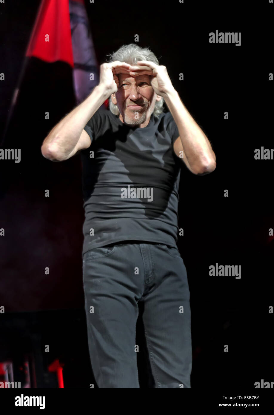 Roger Waters performing live in concert 'The Wall' at Manchester Arena ...