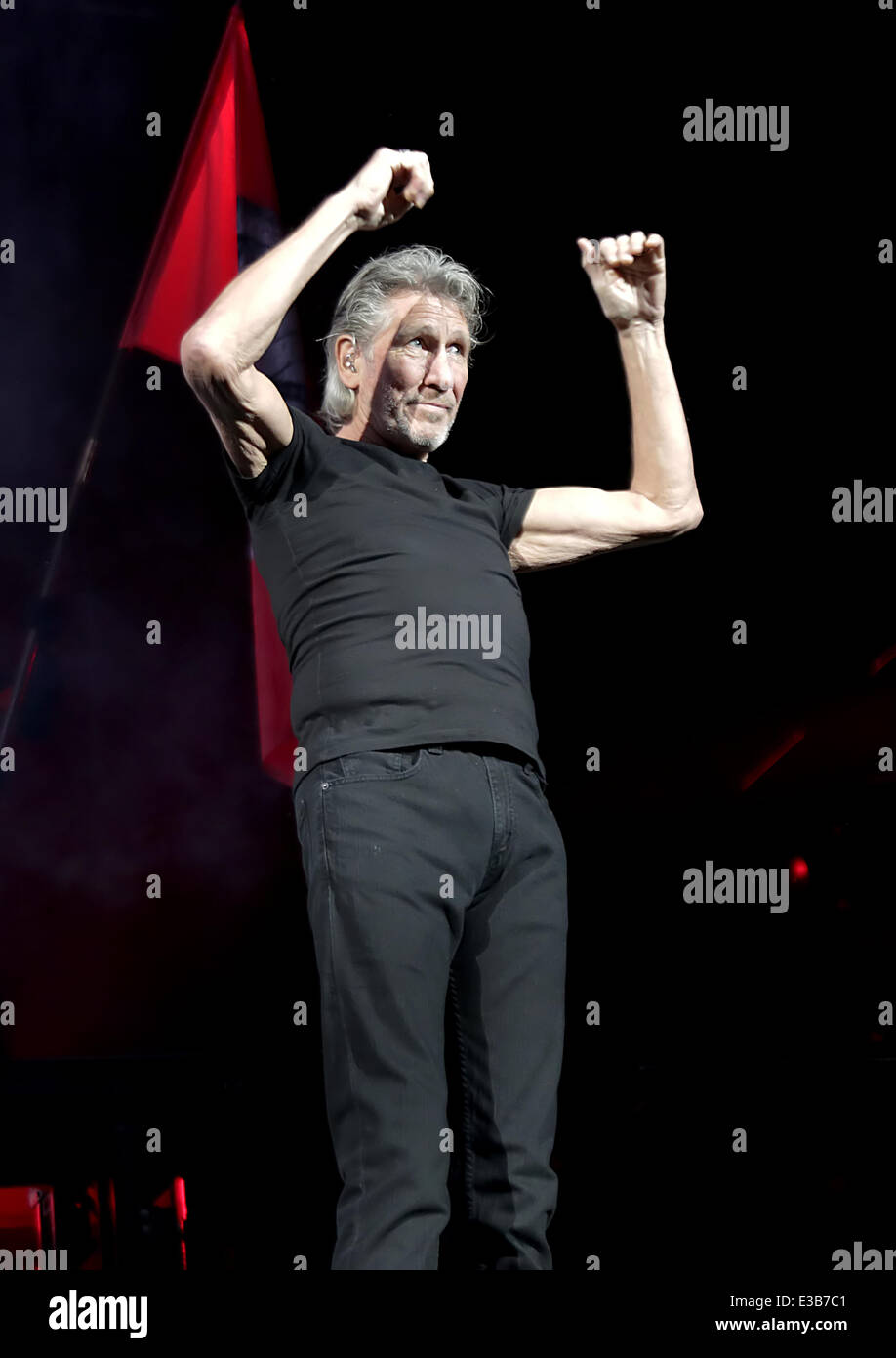 Roger Waters performing live in concert 'The Wall' at Manchester Arena ...