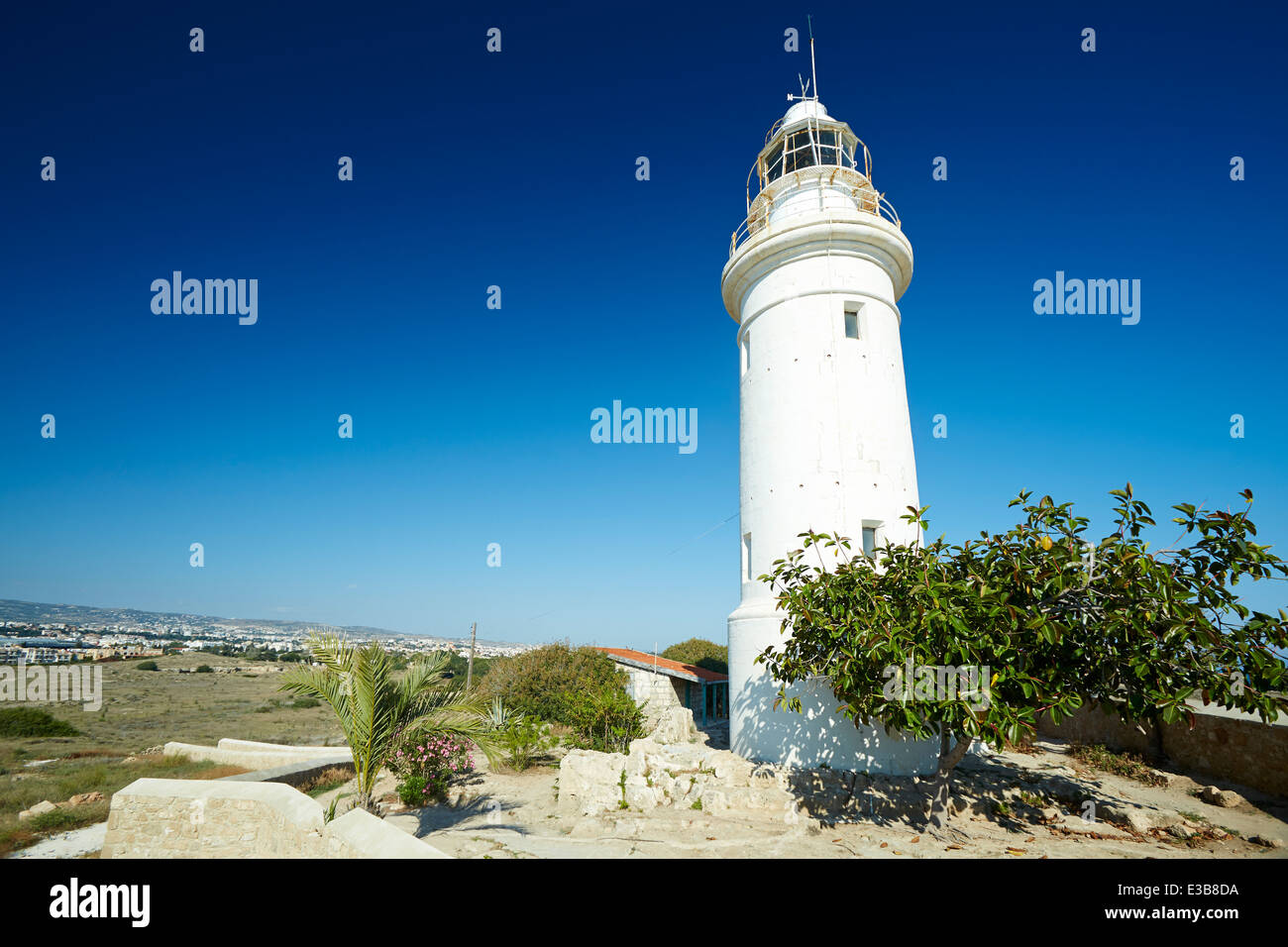 Lighthouse at Paphos Cyprus Stock Photo - Alamy