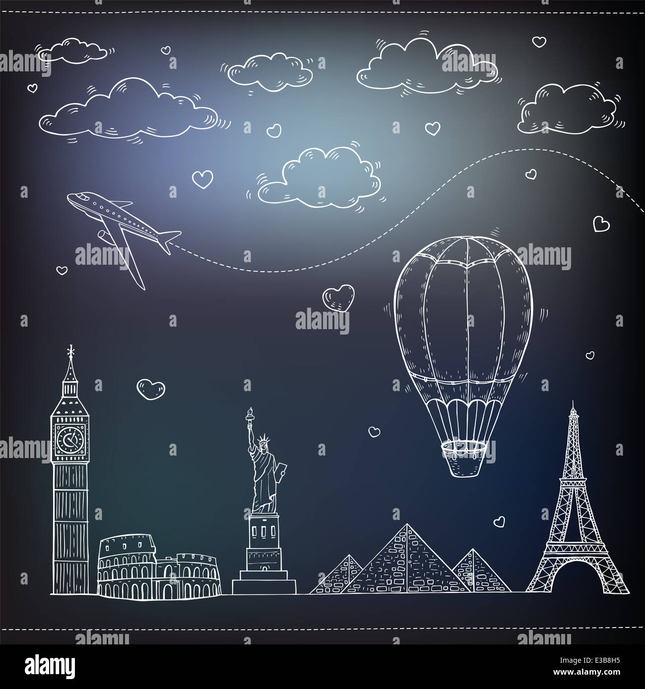 Travel and tourism background Stock Photo - Alamy