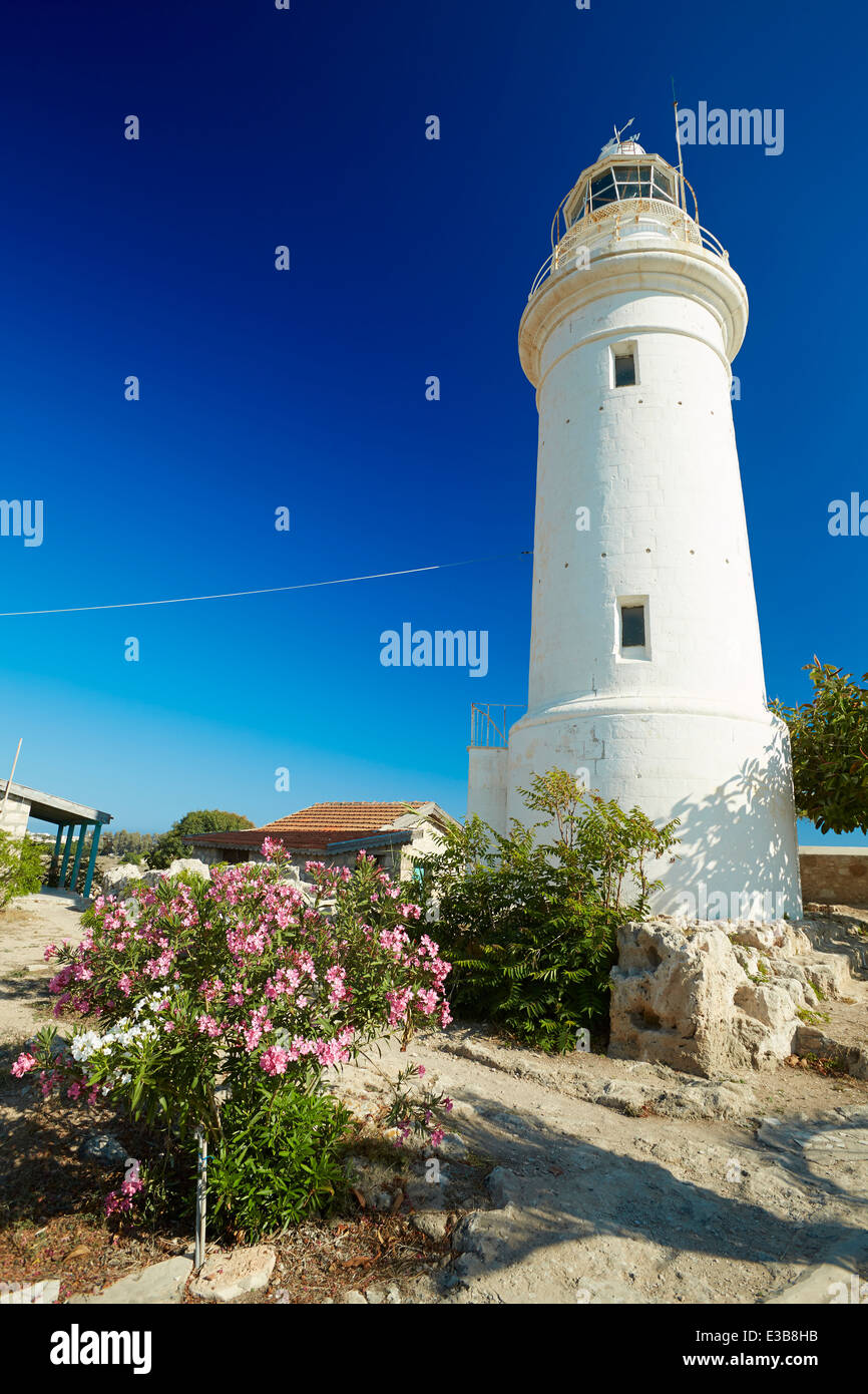 Lighthouse at Paphos Cyprus Stock Photo - Alamy