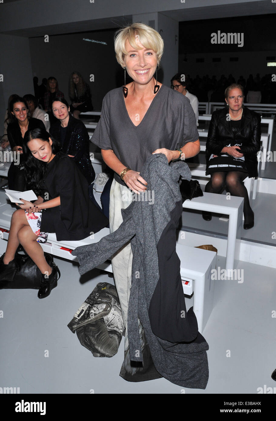 London Fashion Week SS14 - Maria Grachvogel - Front Row Featuring: Emma ...