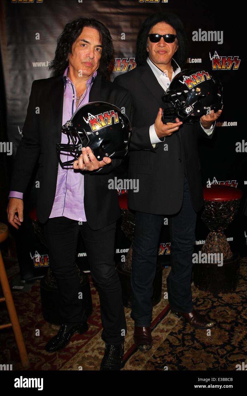 LA KISS co owners Gene Simmons, Paul Stanley, Doc MgGhee and Brett ...