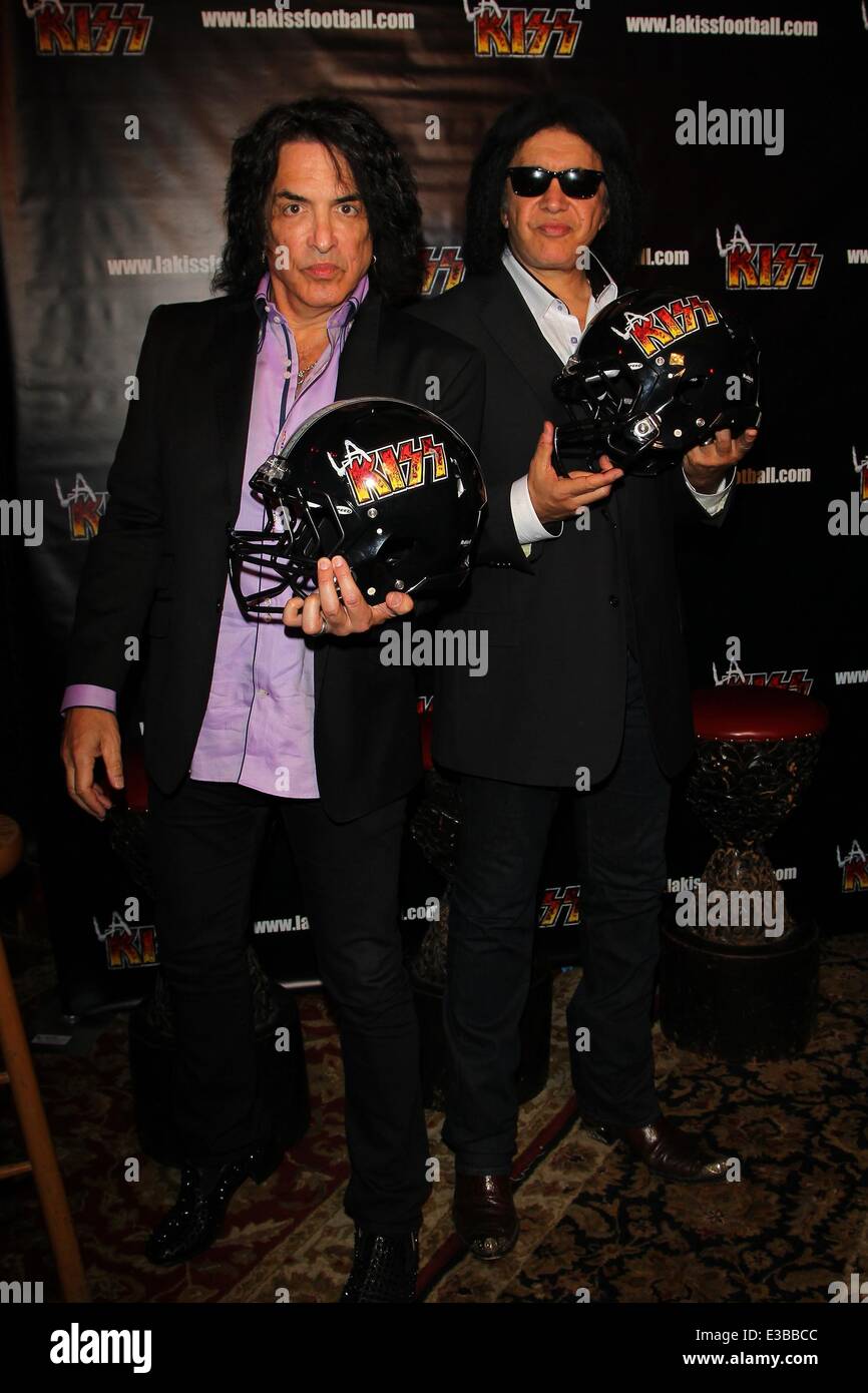 LA KISS co owners Gene Simmons, Paul Stanley, Doc MgGhee and Brett ...