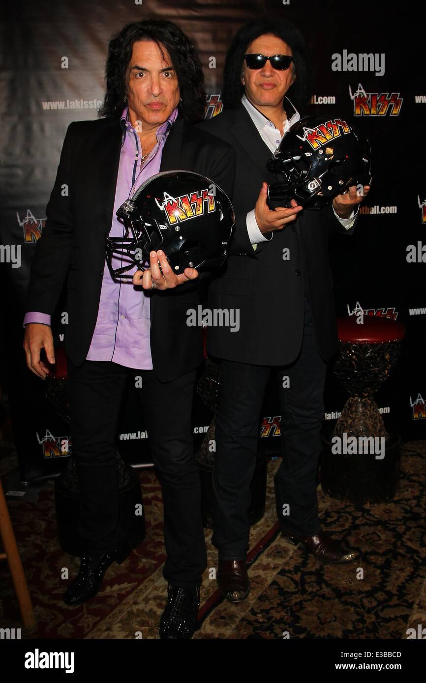 LA KISS co owners Gene Simmons, Paul Stanley, Doc MgGhee and Brett ...
