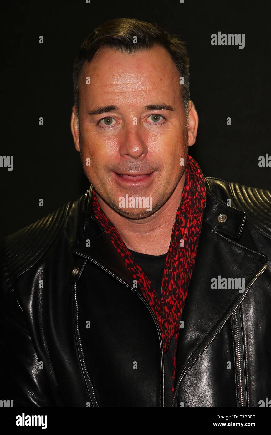 David Furnish arrive at Los Angeles International Airport, LAX ...