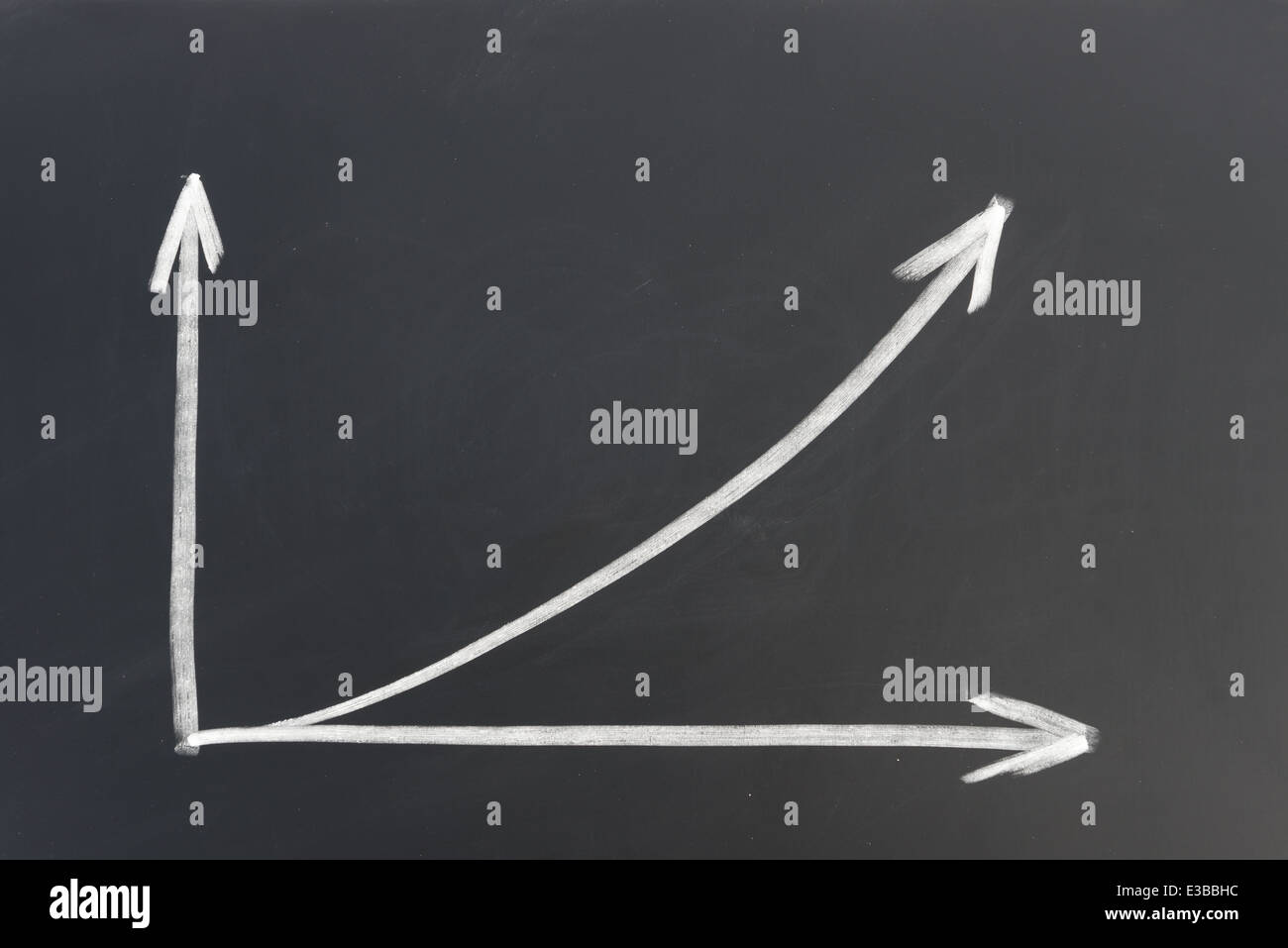 hand drawn growth arrow on chalkboard Stock Photo - Alamy