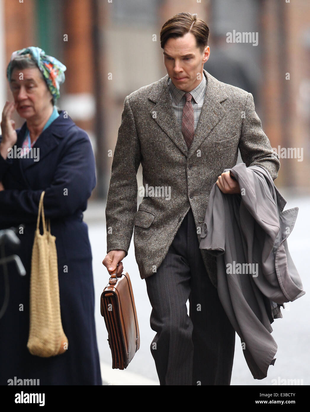 Benedict Cumberbatch films the new movie The Imitation Game, he plays a mathematician and ...
