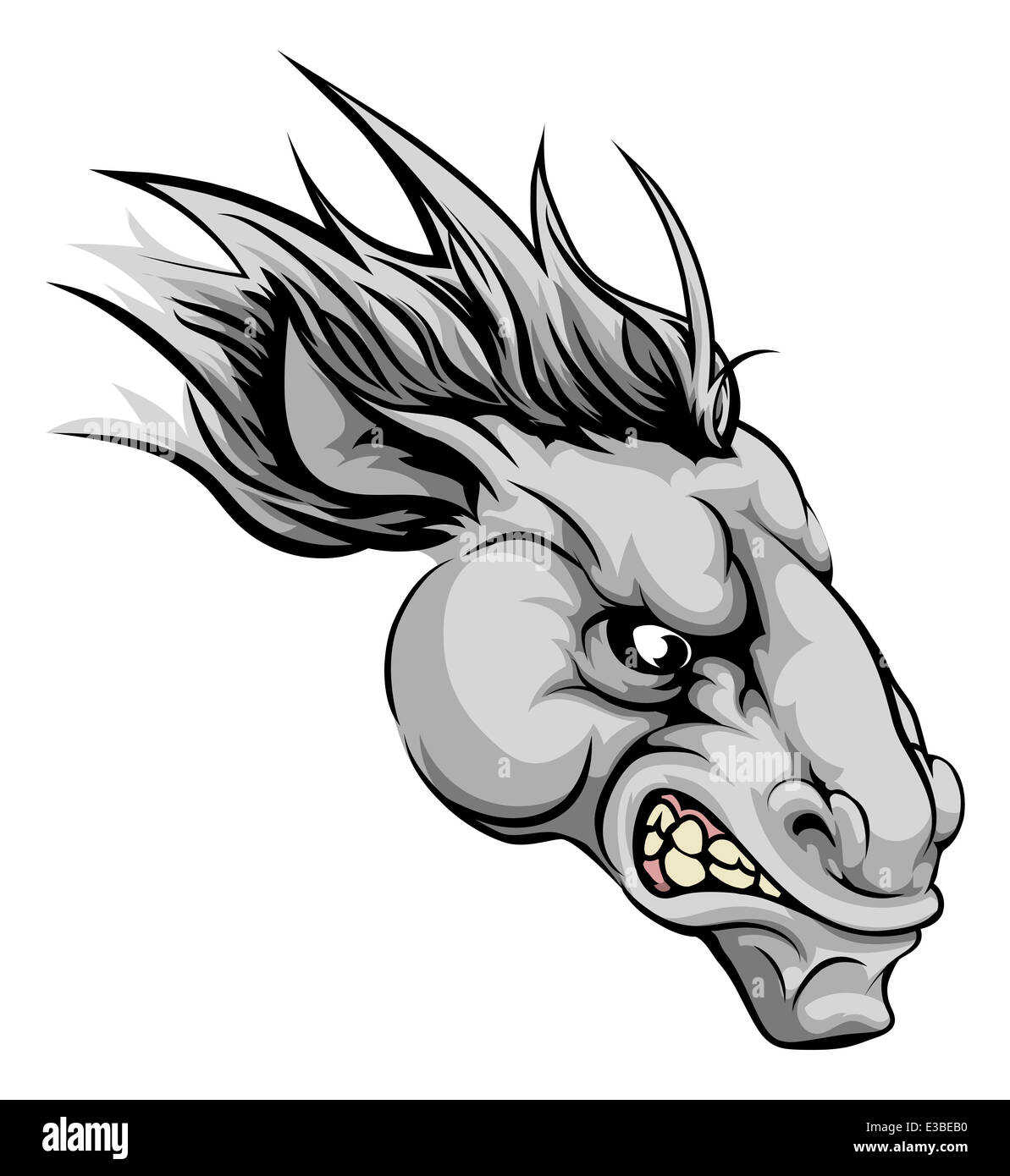 Cartoon horse head hi-res stock photography and images - Alamy