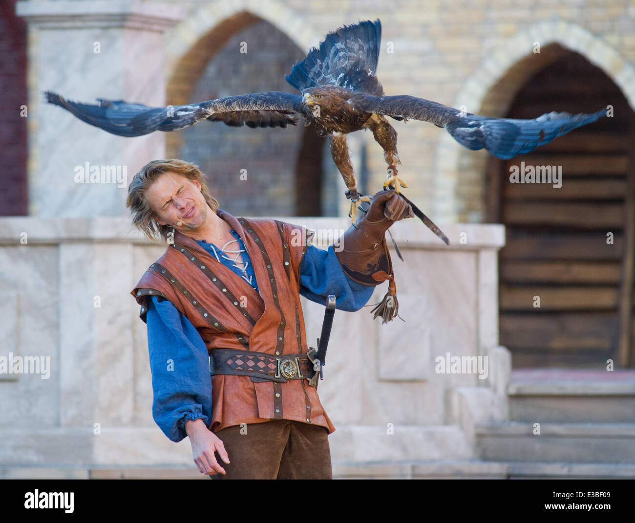 Actor Bastian Semm, as 'Victual Brothers' privateer Klaus Stoertebeker ...