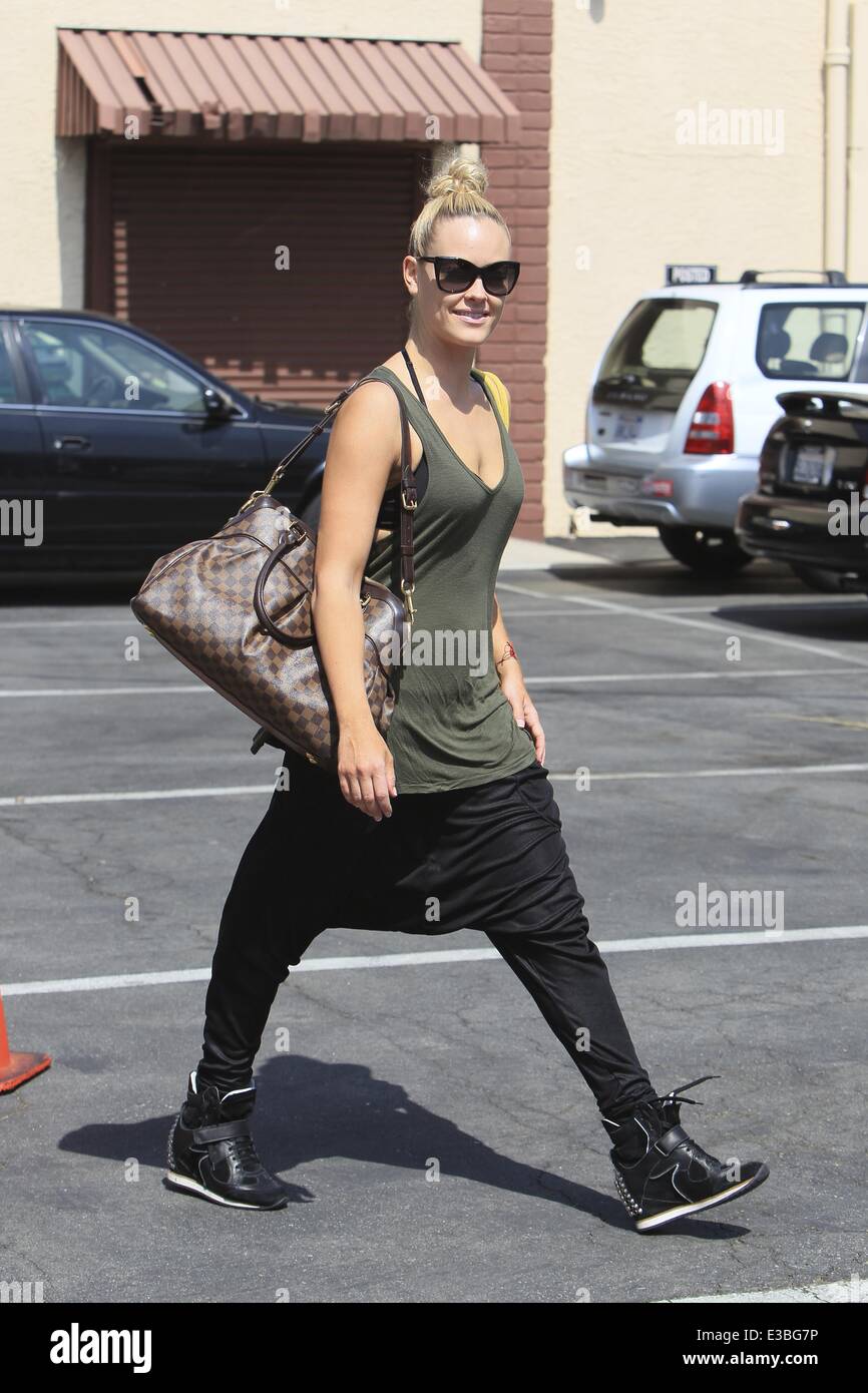 Peta Murgatoyd seen arriving at a dance studio for Dancing with the ...