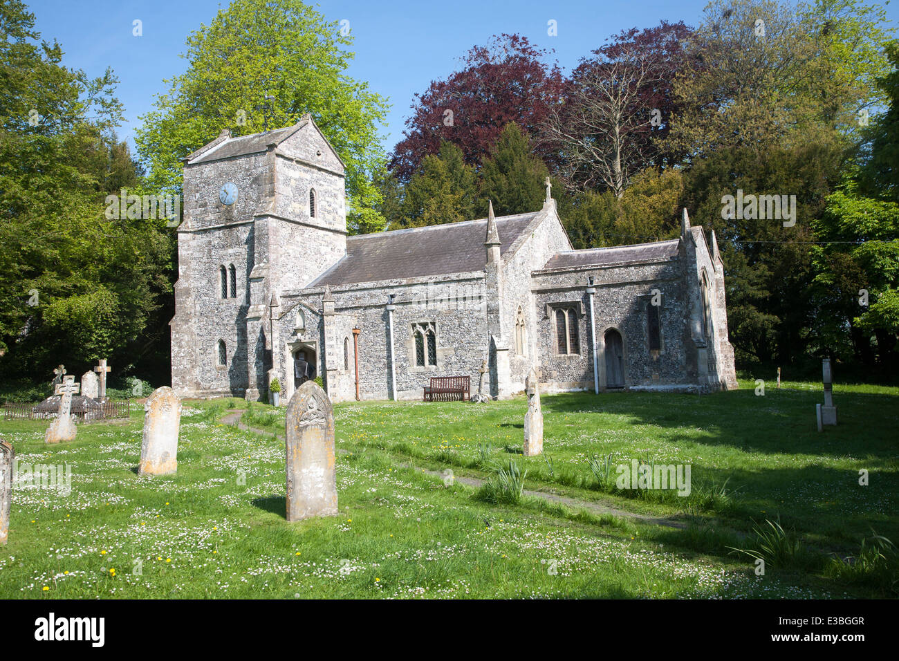 Village parish church of St Mary, Orcheston, Wiltshire, England Stock ...