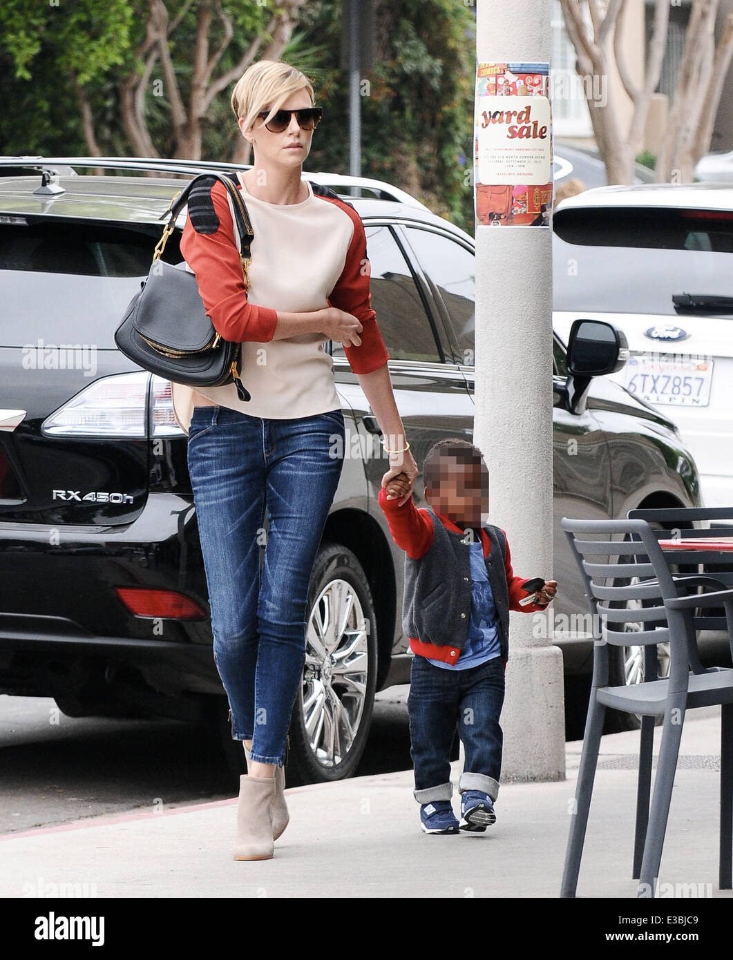 Charlize Theron spotted with her son Jackson out for a lunch date at ...