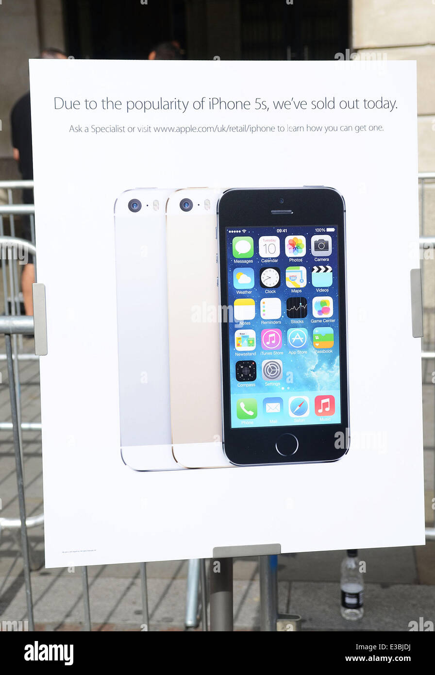 A huge queue formed outside the Apple store in Covent Garden today as ...