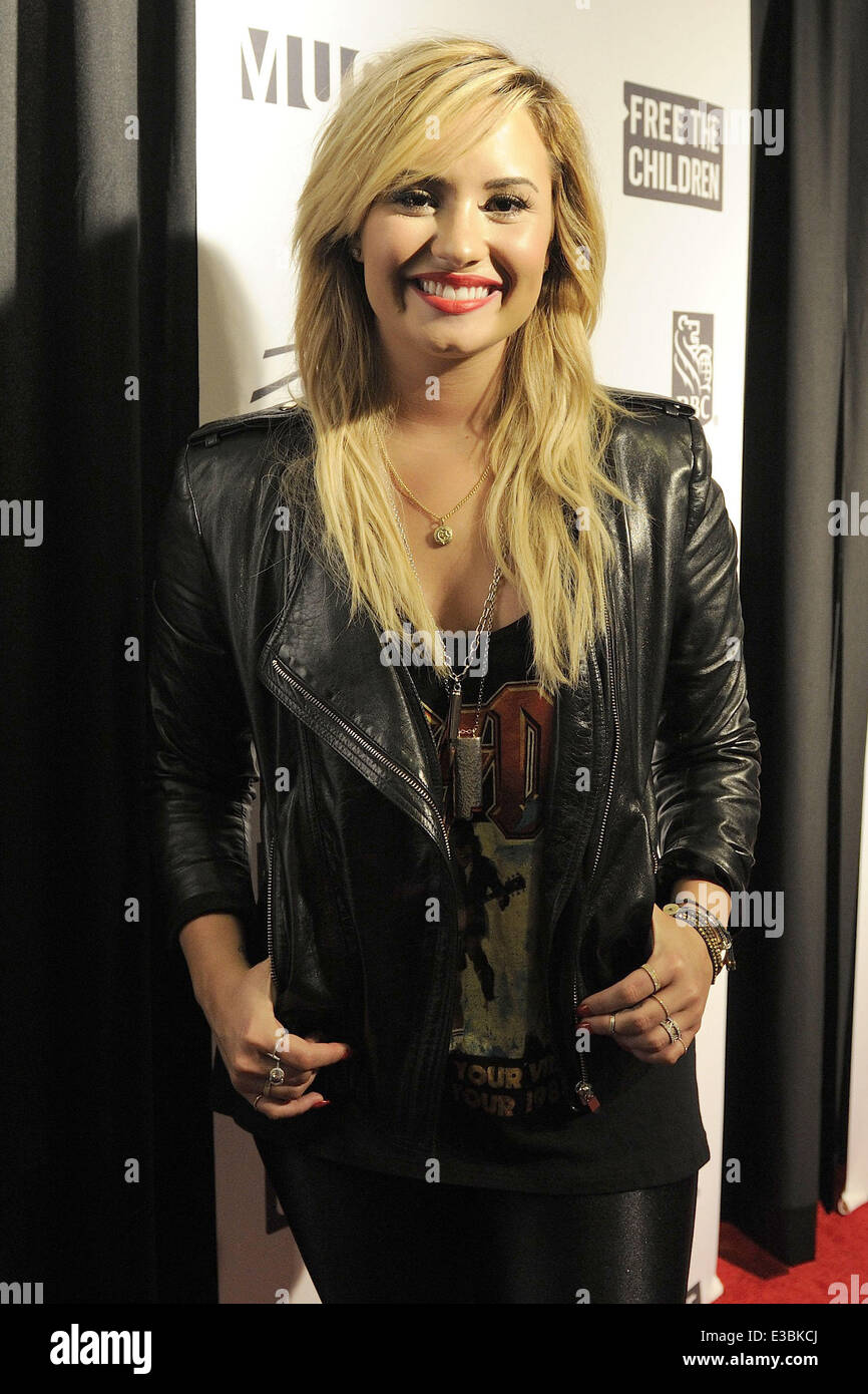 WE Day at the Air Canada Centre. Featuring: Demi Lovato Where: Toronto ...