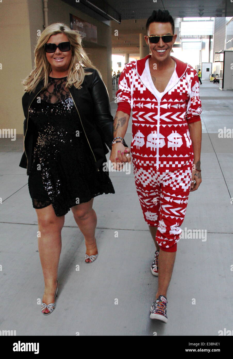 Cast members of 'The Only Way Is Essex' arrive at McCarran ...