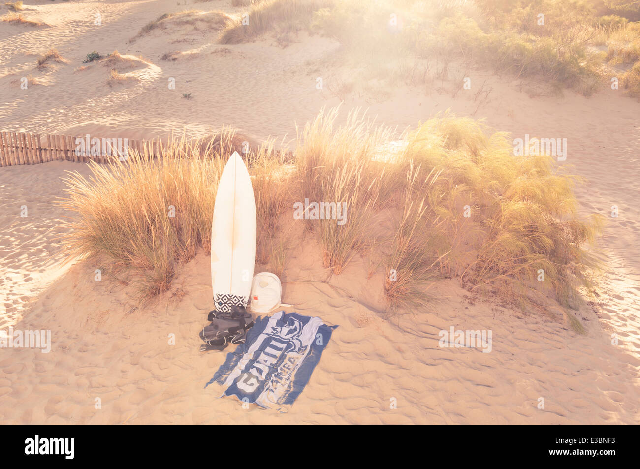 Summer time. Beach scene. Tarifa, Costa de la Luz, Cadiz, Andalusia ...