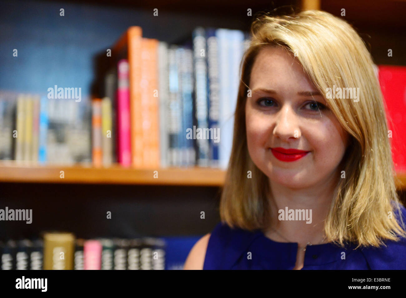 Hannah Kent greets fans and signs copies of her book 'Burial Rites' at ...