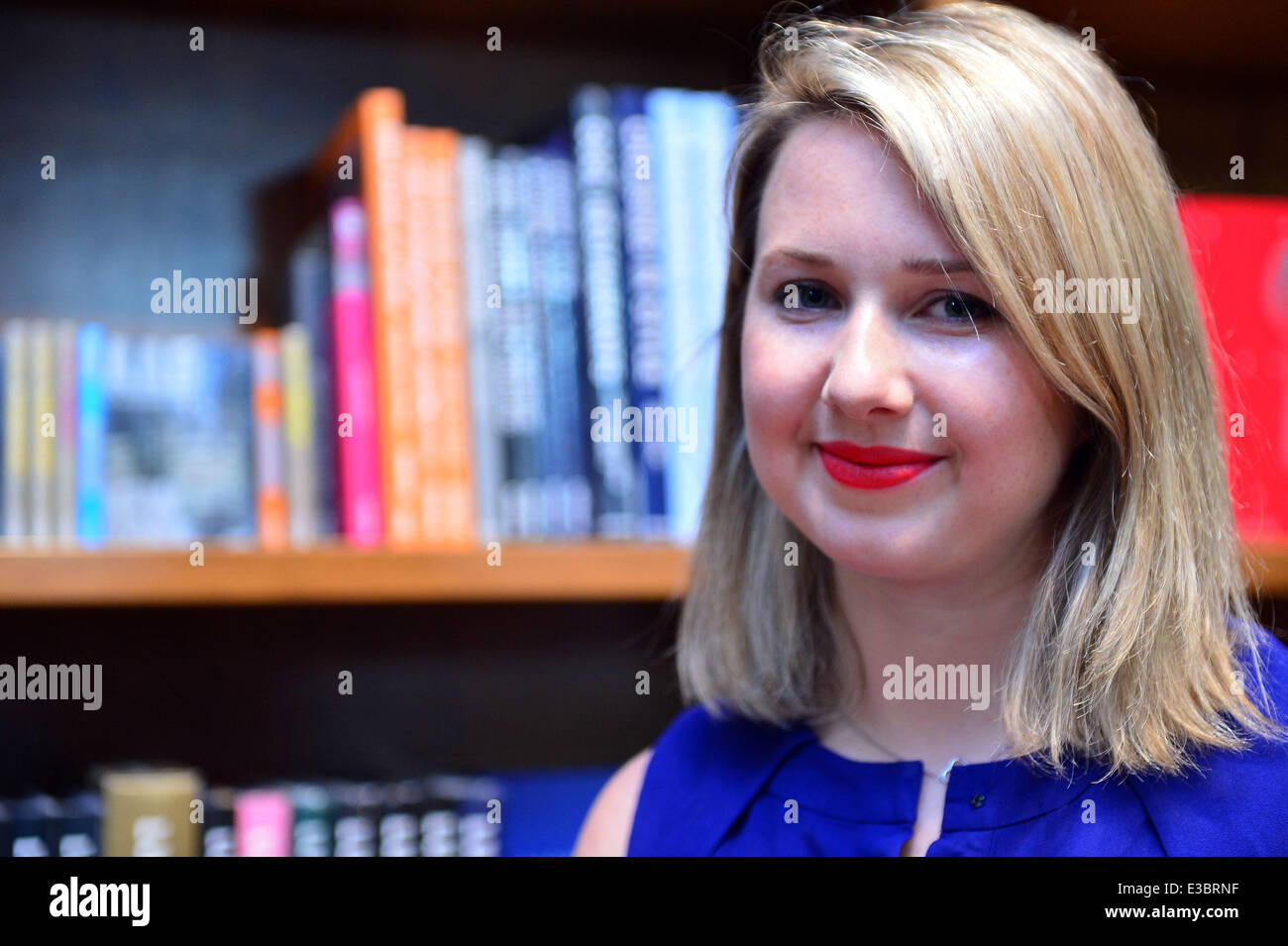 Hannah Kent greets fans and signs copies of her book 'Burial Rites' at ...