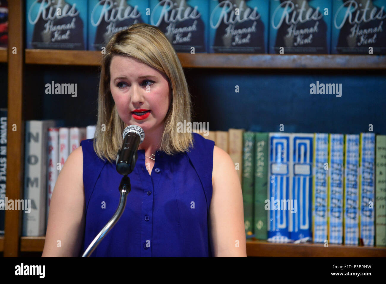 Hannah Kent greets fans and signs copies of her book 'Burial Rites' at ...