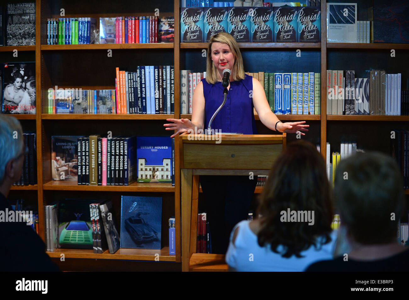 Hannah Kent greets fans and signs copies of her book 'Burial Rites' at ...