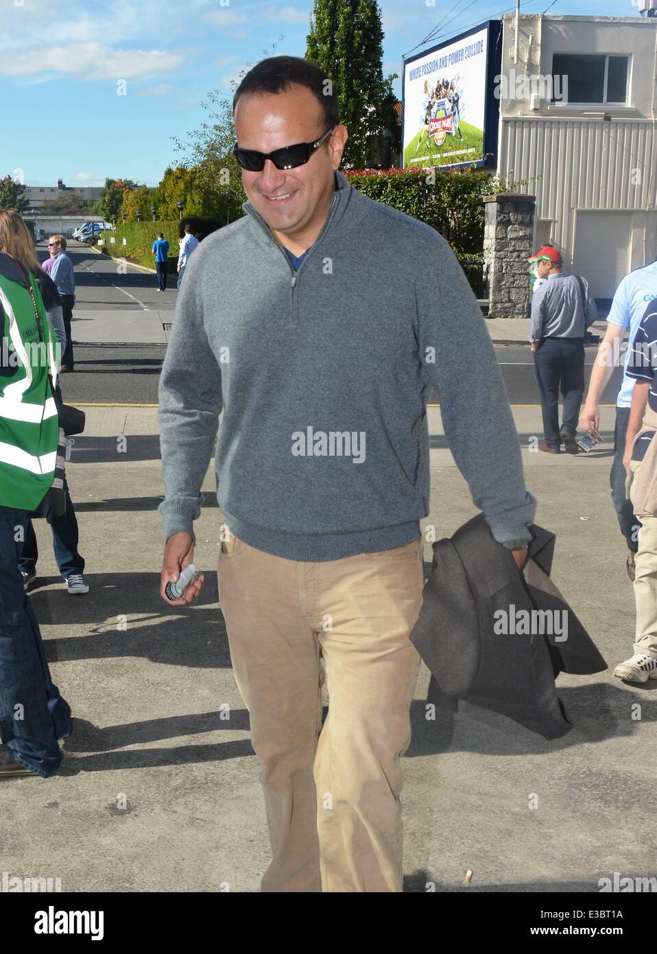 VIP supporters arrive at the Premium Level entrance of Croke Park for ...