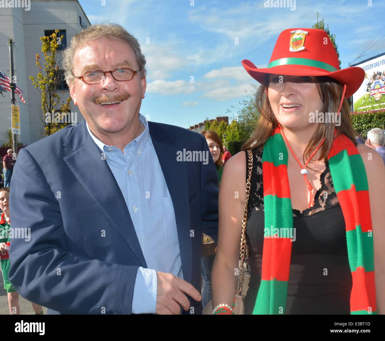 VIP supporters arrive at the Premium Level entrance of Croke Park for ...