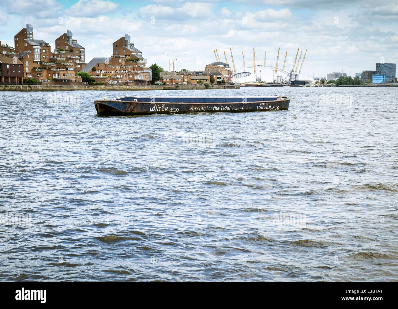A generic view of the River Thames from Greenwich Stock Photo - Alamy