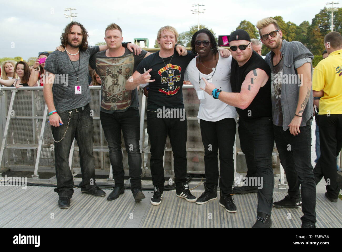The X Factor's The Tenors of Rock performing at at Access All Eirias ...