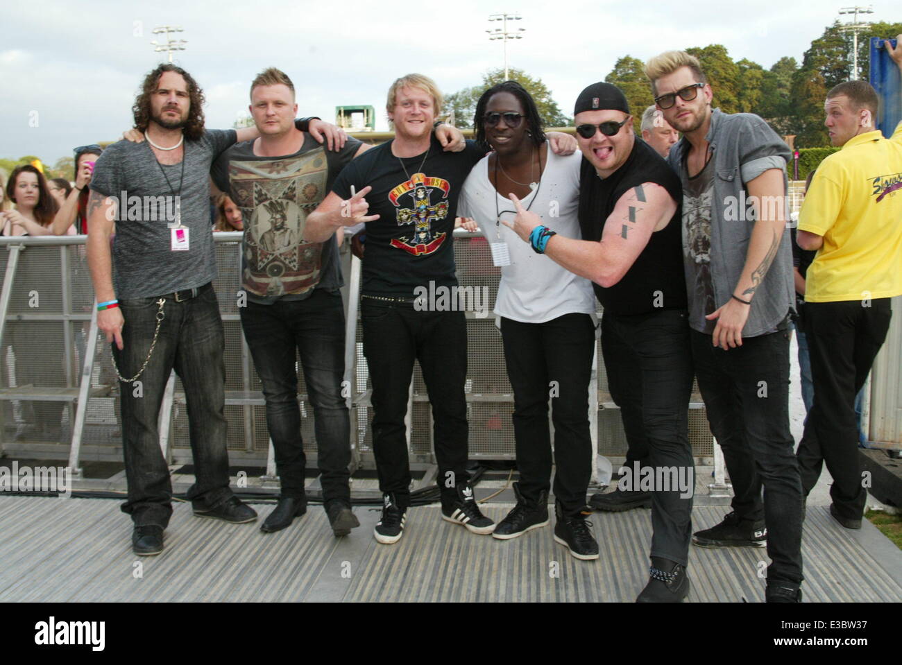 The X Factor's The Tenors of Rock performing at at Access All Eirias ...