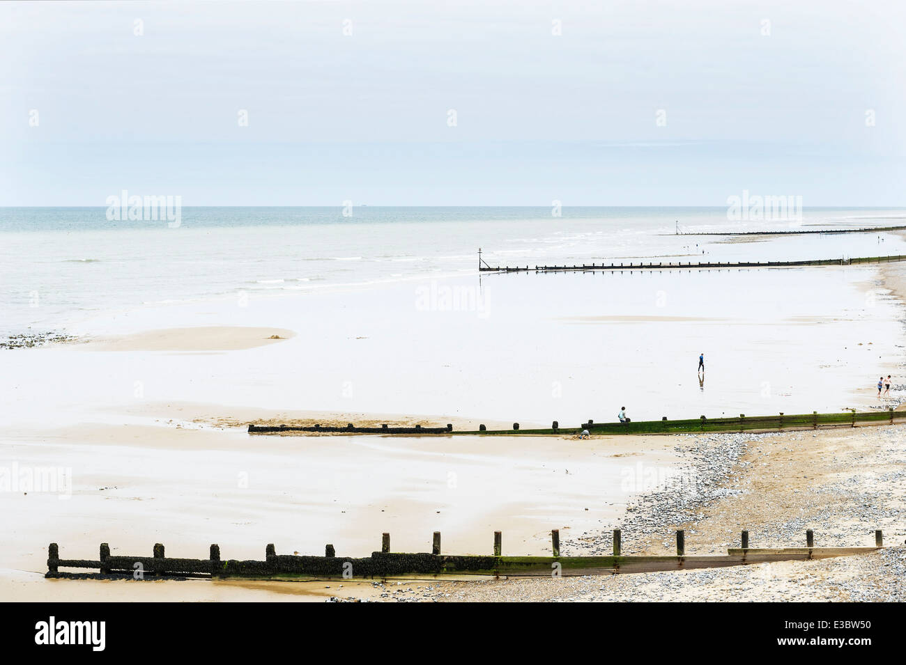 Breakwaters on a Norfolk beach Stock Photo - Alamy