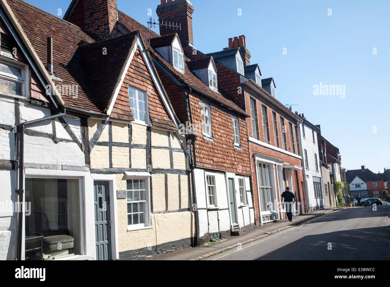 Historic buildings in Silverless Street, Marlborough, Wiltshire, England Stock Photo - Alamy