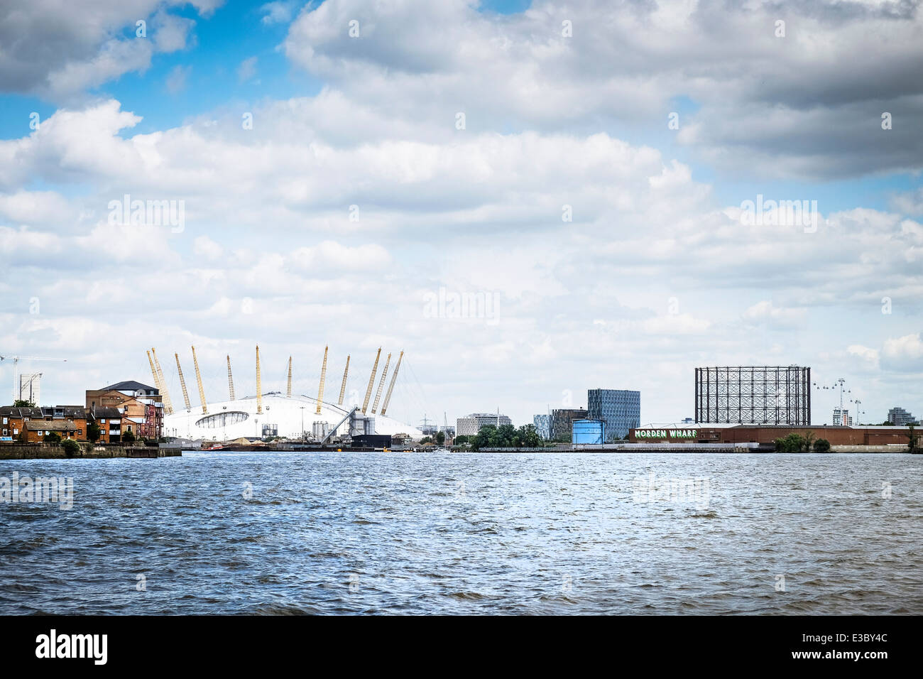 A generic view of the River Thames from Greenwich Stock Photo - Alamy