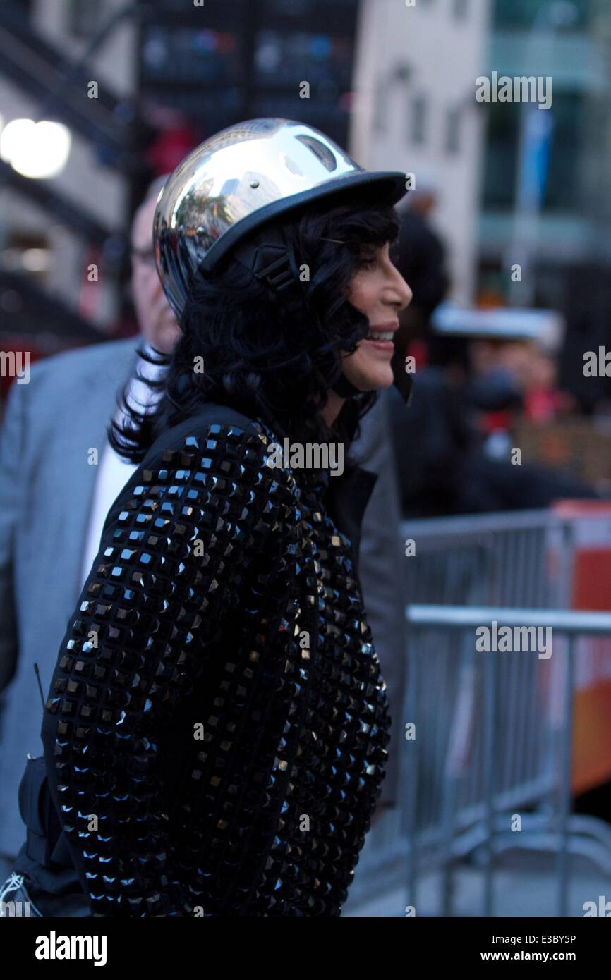 Cher performs on NBC's 'Today' at Rockefeller Plaza in New York City ...