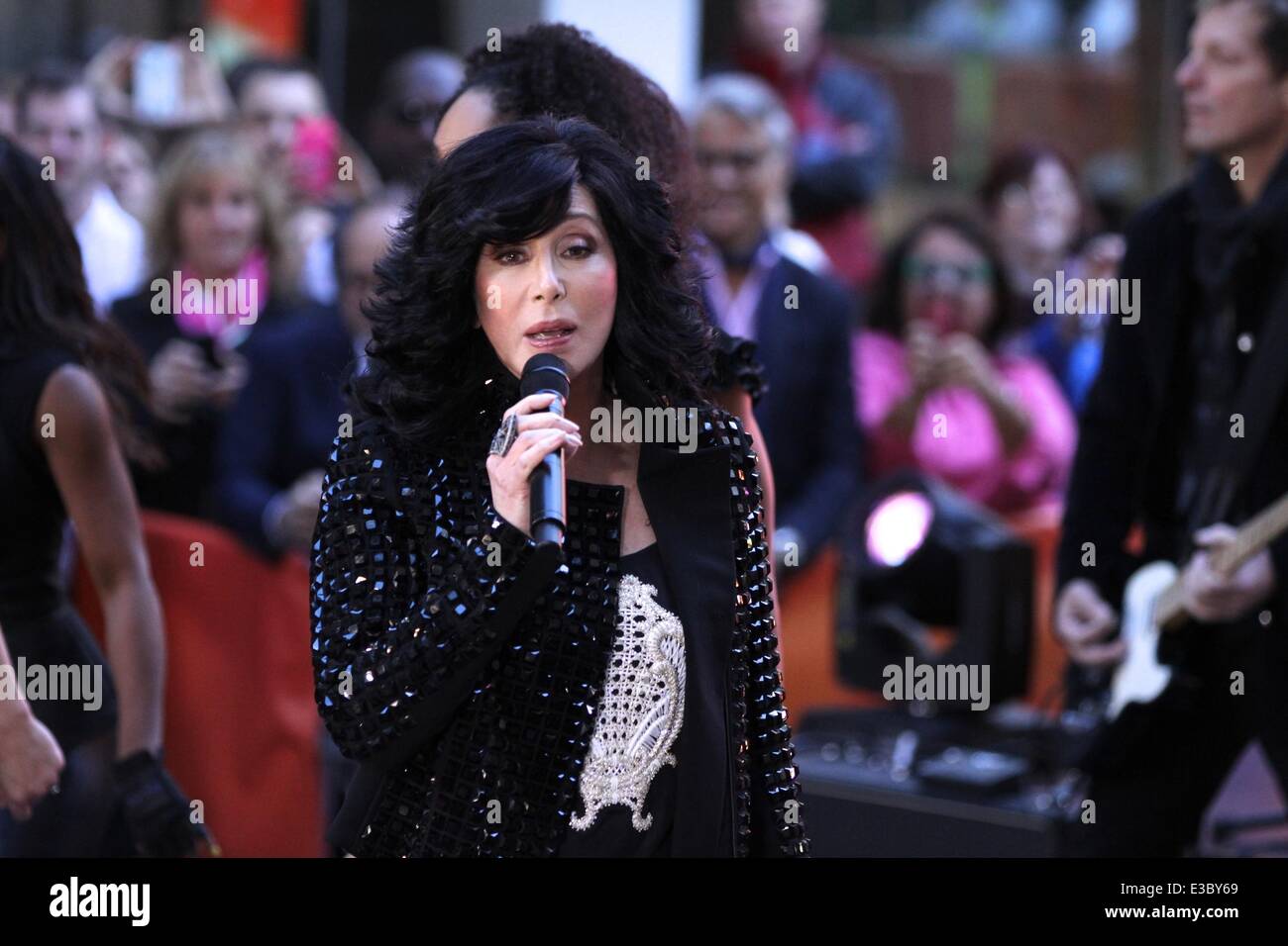 Cher performs on NBC's 'Today' at Rockefeller Plaza in New York City ...