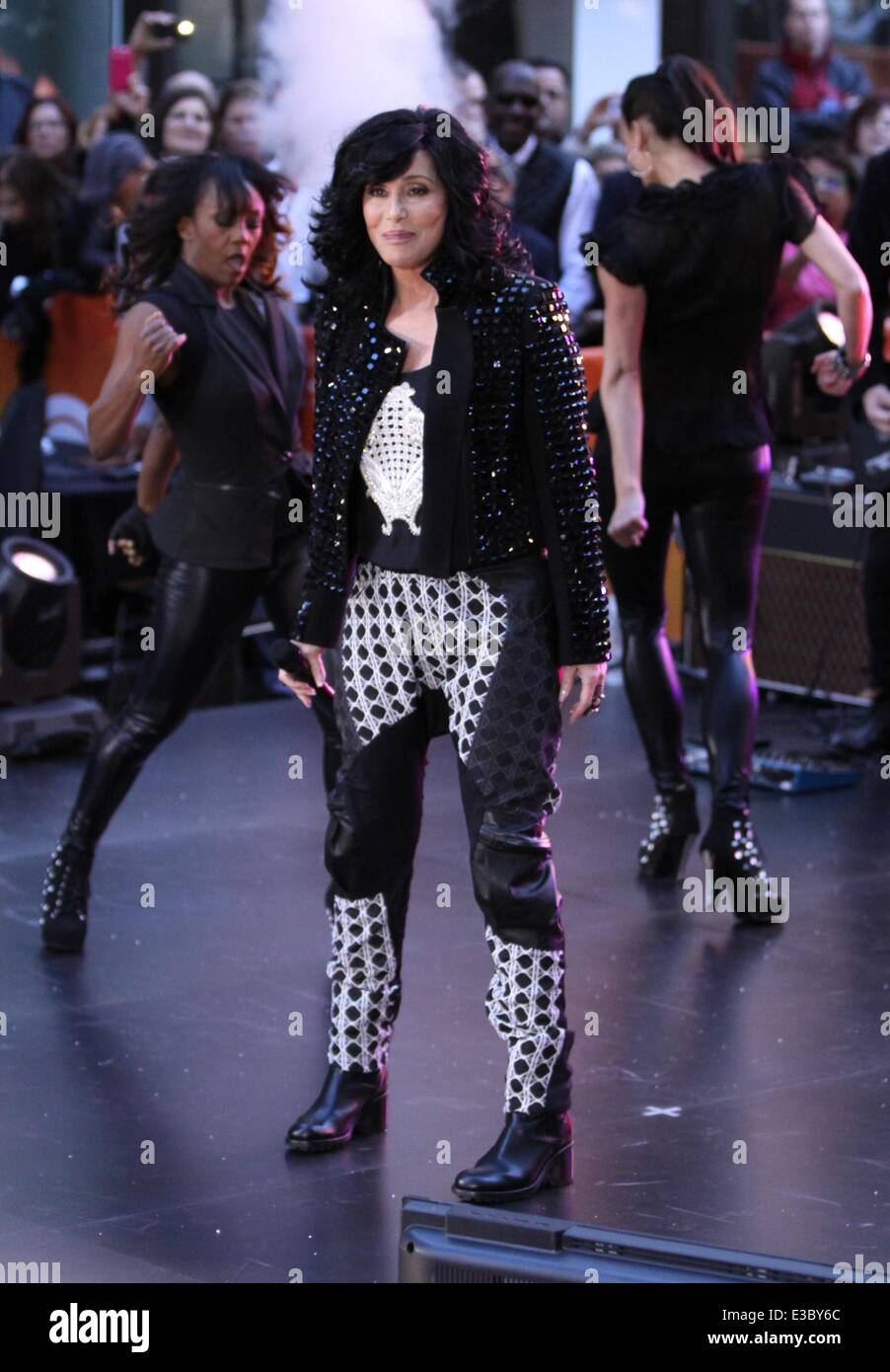 Cher performs on NBC's 'Today' at Rockefeller Plaza in New York City ...