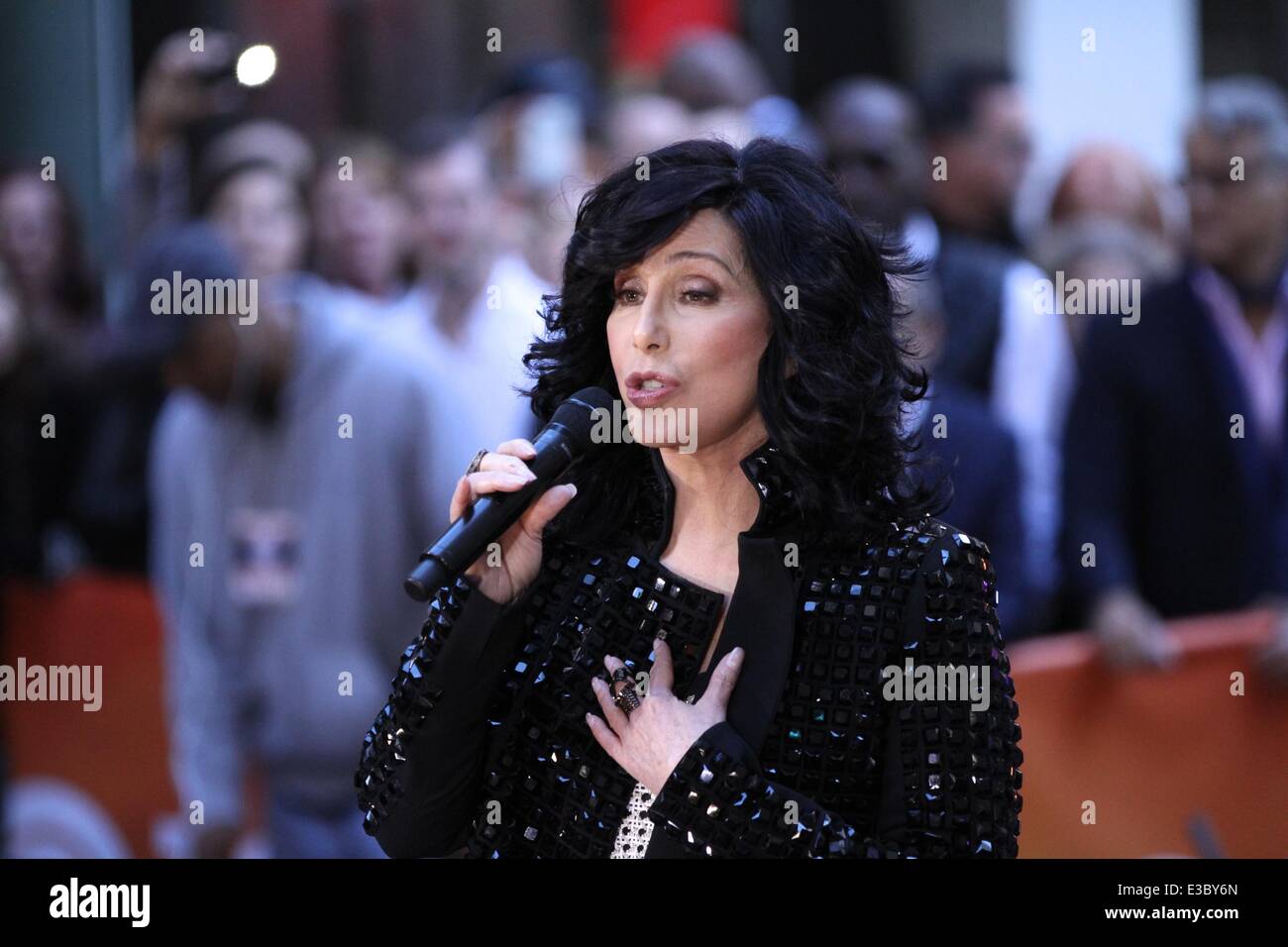 Cher performs on NBC's 'Today' at Rockefeller Plaza in New York City ...