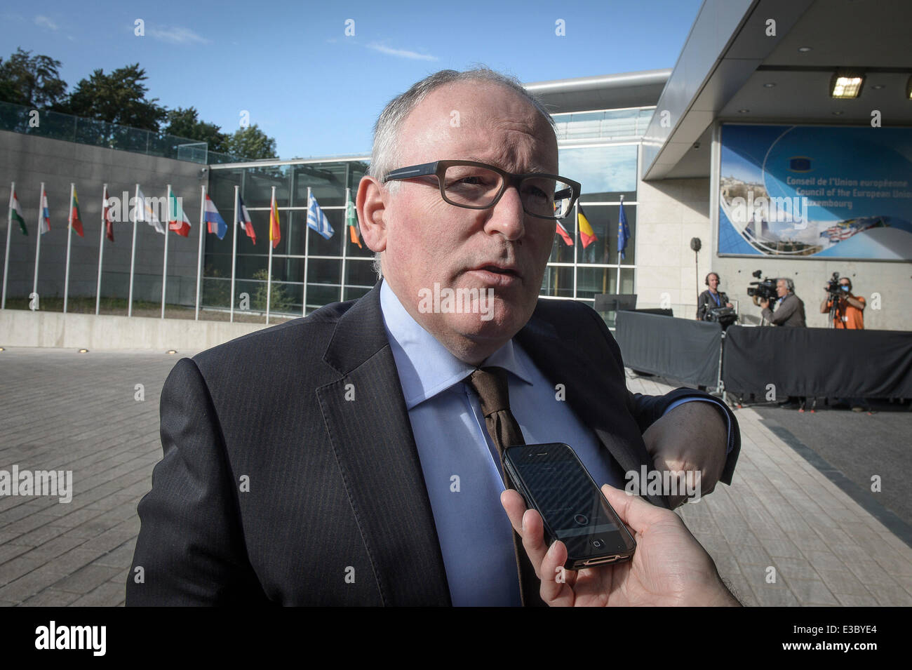 Luxembourg, Luxembourg. 23rd June, 2014. Dutch Foreign Minister Frans ...