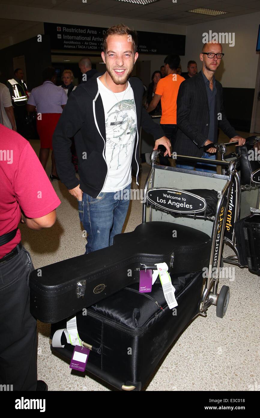 James Morrison arrive at Los Angeles International Airport, LAX ...