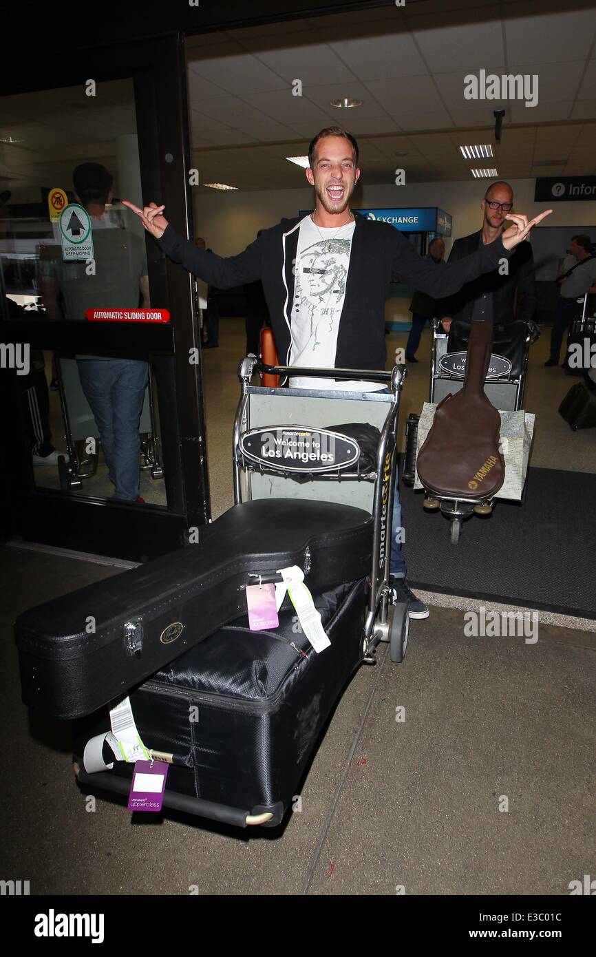 James Morrison arrive at Los Angeles International Airport, LAX ...