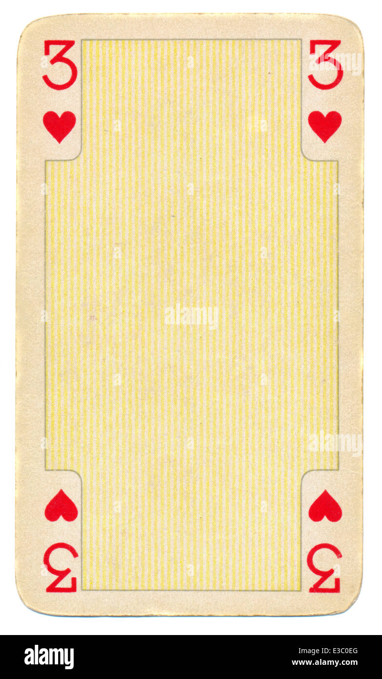 antique playing card of hearts background isolated on white Stock Photo ...