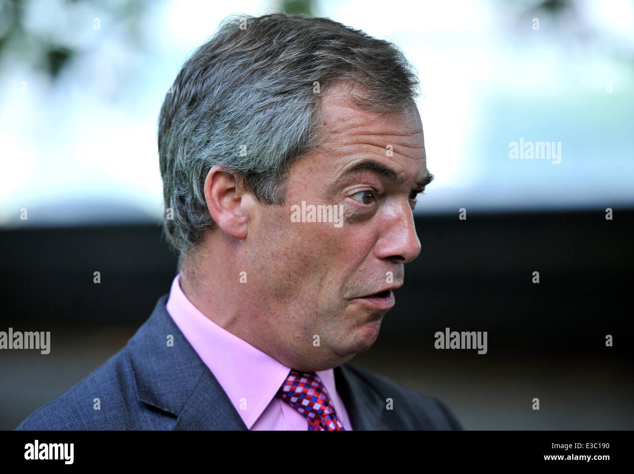 Nigel farage head shot hi-res stock photography and images - Alamy