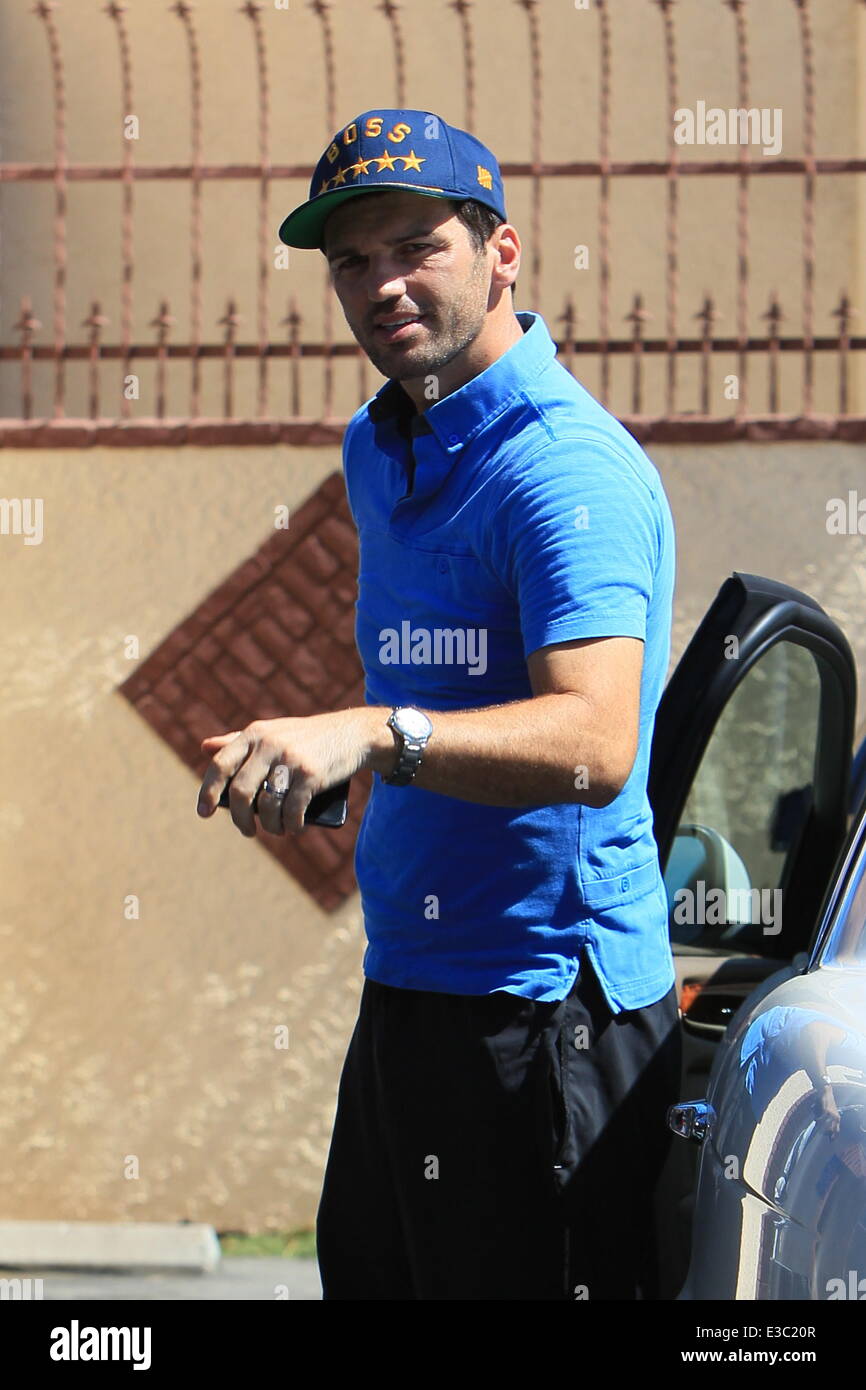 Tony Dovolani seen arriving at a dance studio for Dancing with the ...