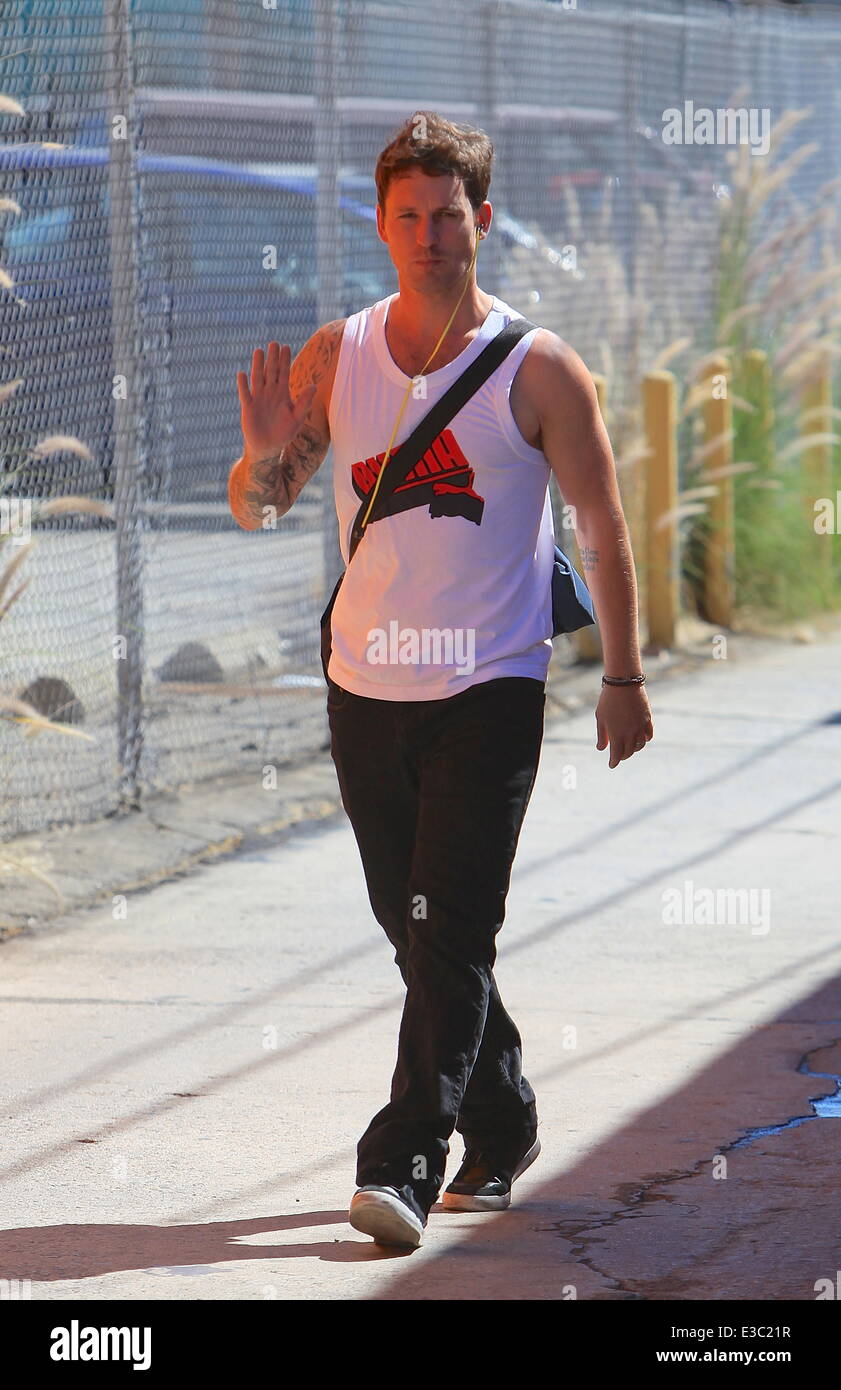 Tristan MacManus seen arriving at a dance studio for Dancing with the ...